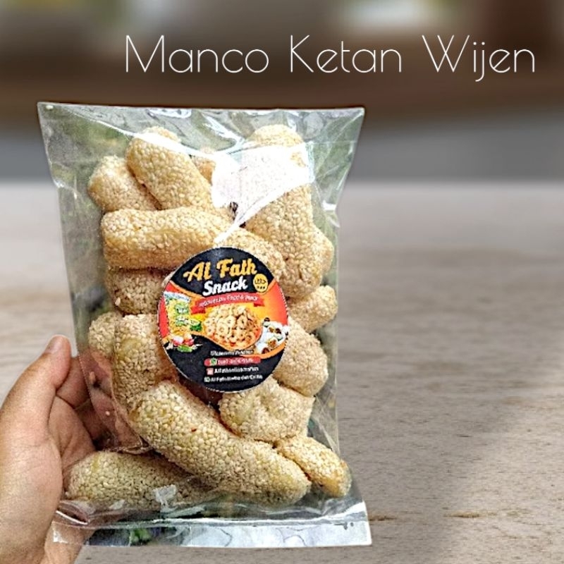 Jual Manco Ketan Wijen Super Empuk Krenyess Legit- Kue Manco Bola Wijen ...
