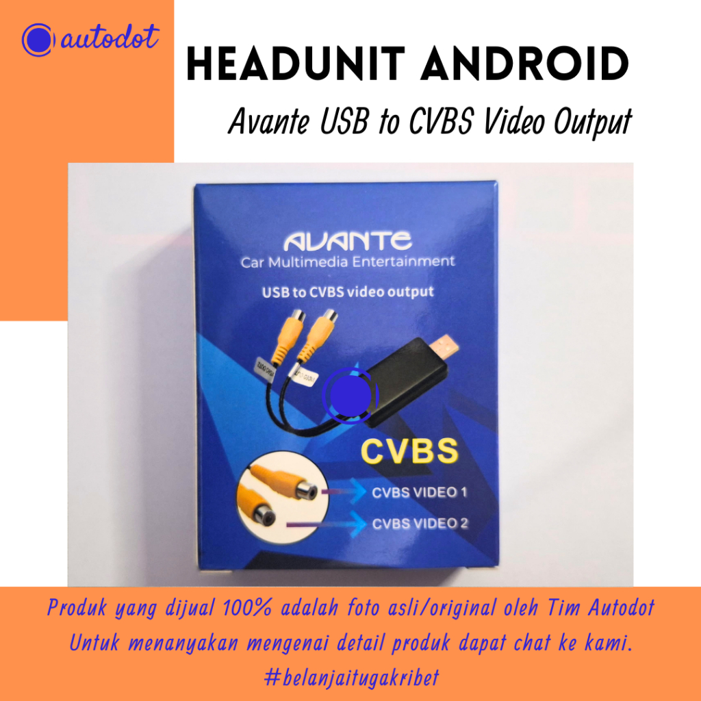 Jual Avante USB to CVBS Video Output / Dongle USB Video Out Headunit Android | Shopee Indonesia
