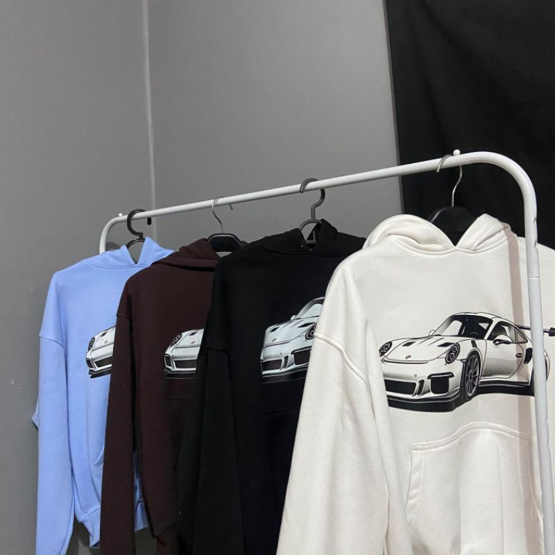 Jual HOODIE BOXY PORSCHE UNISEX / CEWE COWO / FLEECE COTTON (010 ...