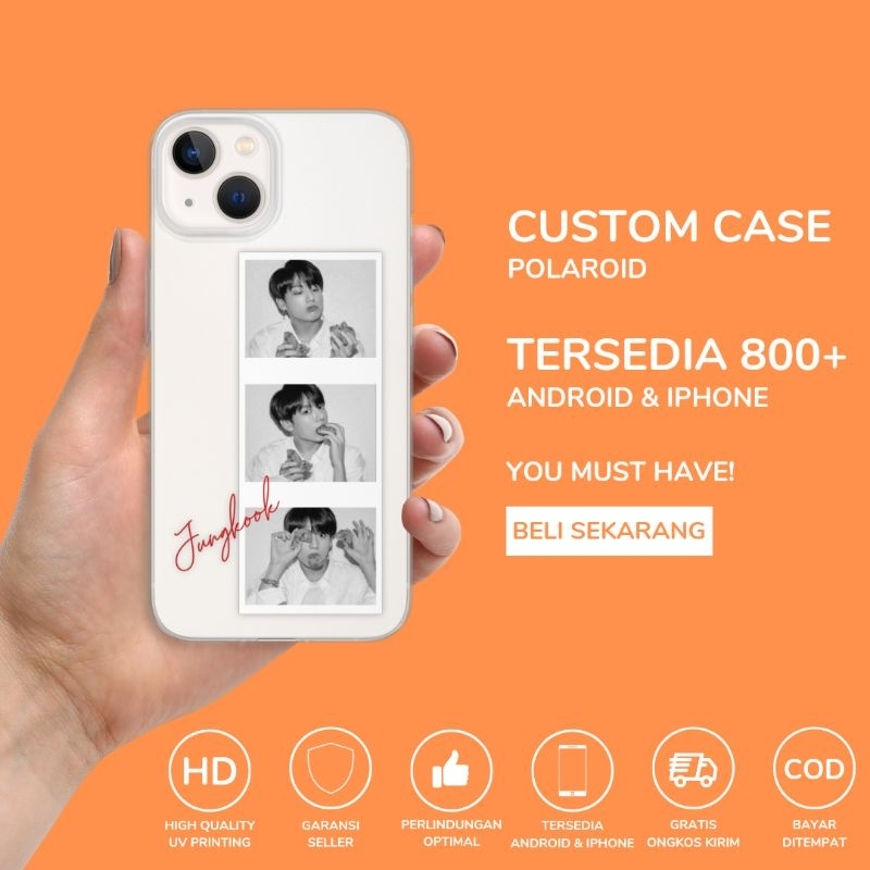 Jual Custom Case Desain Polaroid Foto Sendiri + Nama Bahan Casing ...