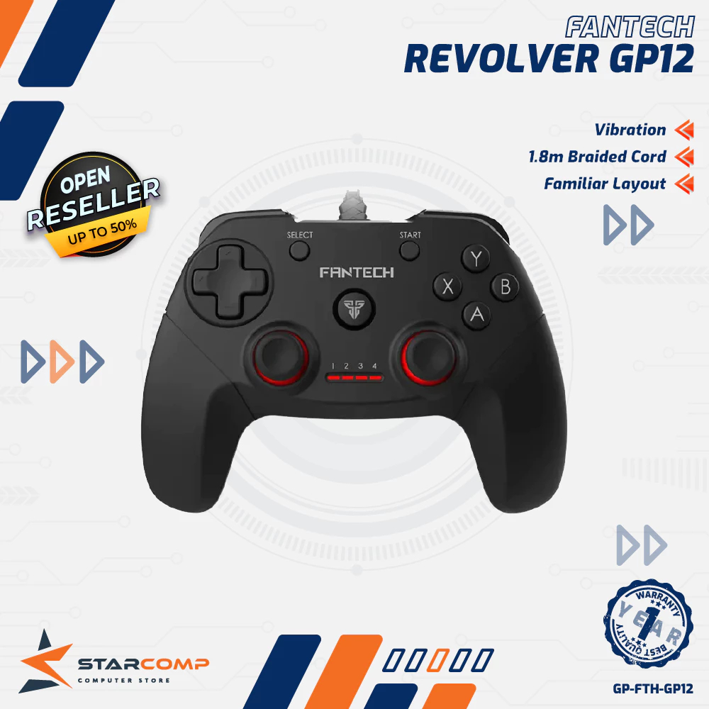Jual Fantech GP12 / GP-12 REVOLVER Gaming Controller Gamepad Joystick ...