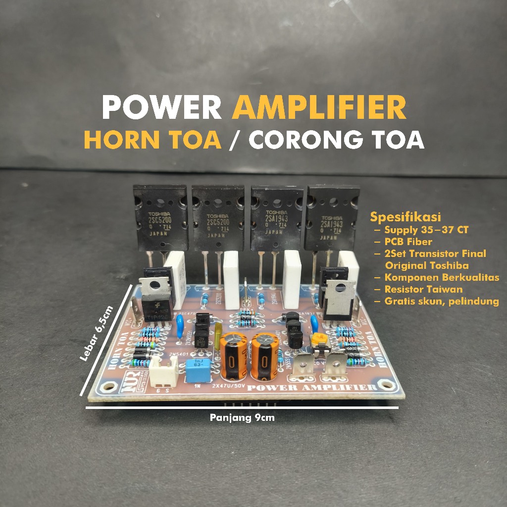 Jual Kit Driver Ampli Corong Toa Lengkap Transistor Final / Kit Driver ...
