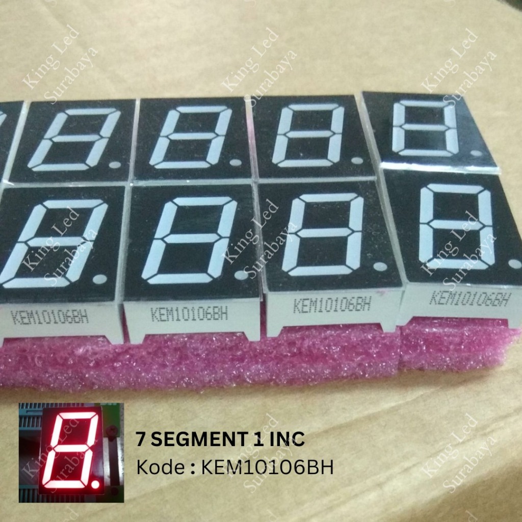 Jual (10 PCS) LED 7 Segment 1 inch Display 1inch 1in 1" Segmen Digit ...