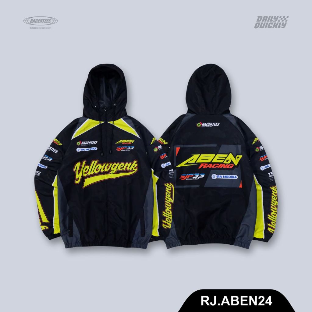 Jual [NEW] RACERTEES X ABEN RACING - Jaket Parasut | Shopee Indonesia