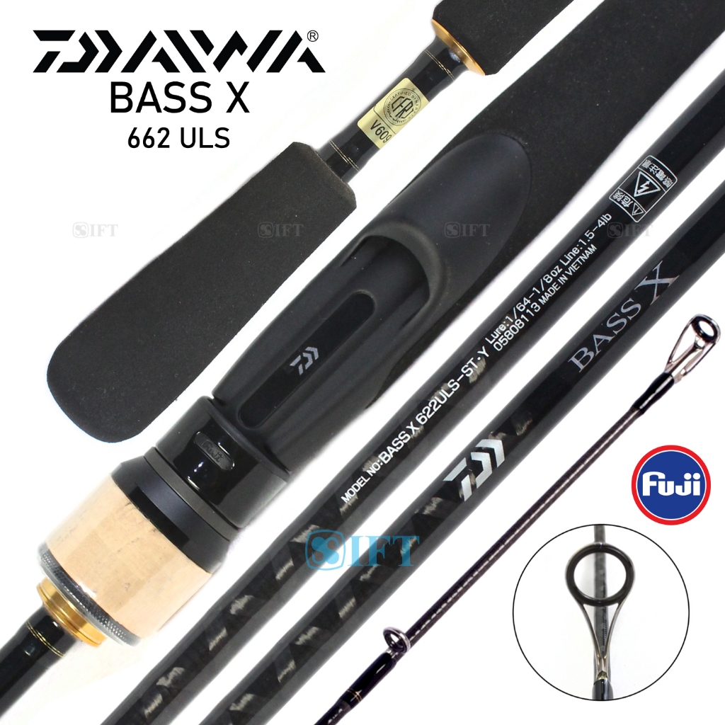 Jual Joran Daiwa UL BASS X 662 ULS-ST.Y | Ultra Light | Pancing Spinning IFT | Shopee Indonesia