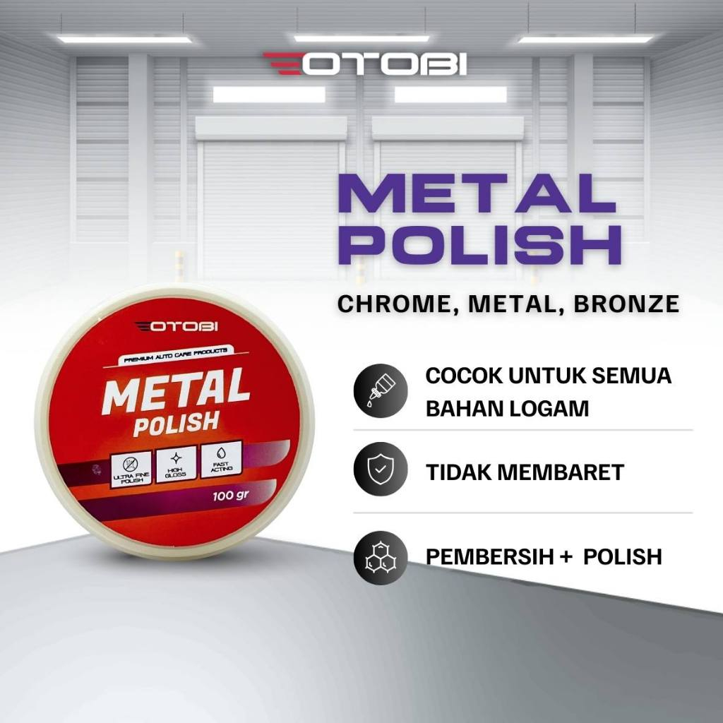 Jual Metal Polish Cream Pembersih Pengkilap Chrome Logam Besi Stainless Alloy Bronze Tembaga ...