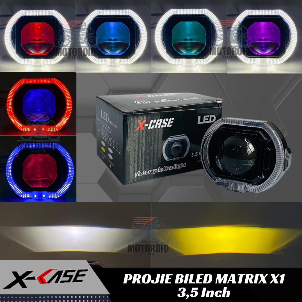Jual Lampu Projie Biled Matrix X1 Ukuran 3,5 Inch High Low Putih Kuning ...