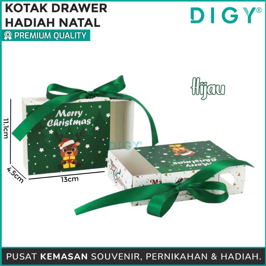 Jual Box Cookies Natal / kotak kue Christmas / Kotak Drawer Hadiah ...