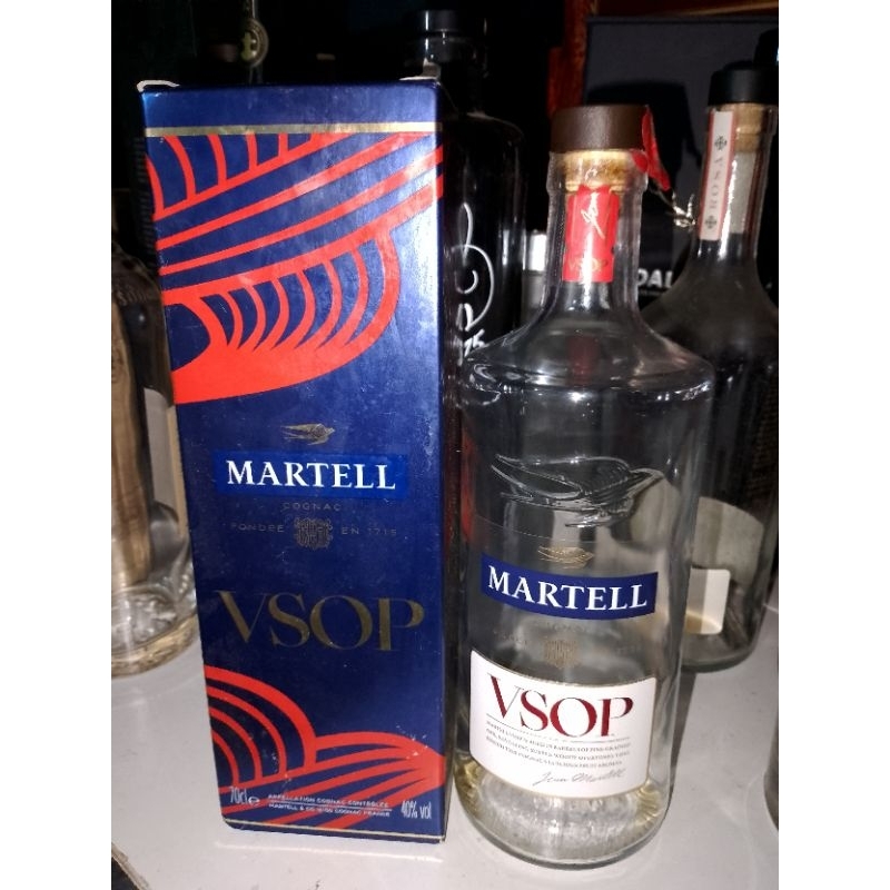 Jual botol bekas minuman import martel+dus untuk hiasan | Shopee Indonesia