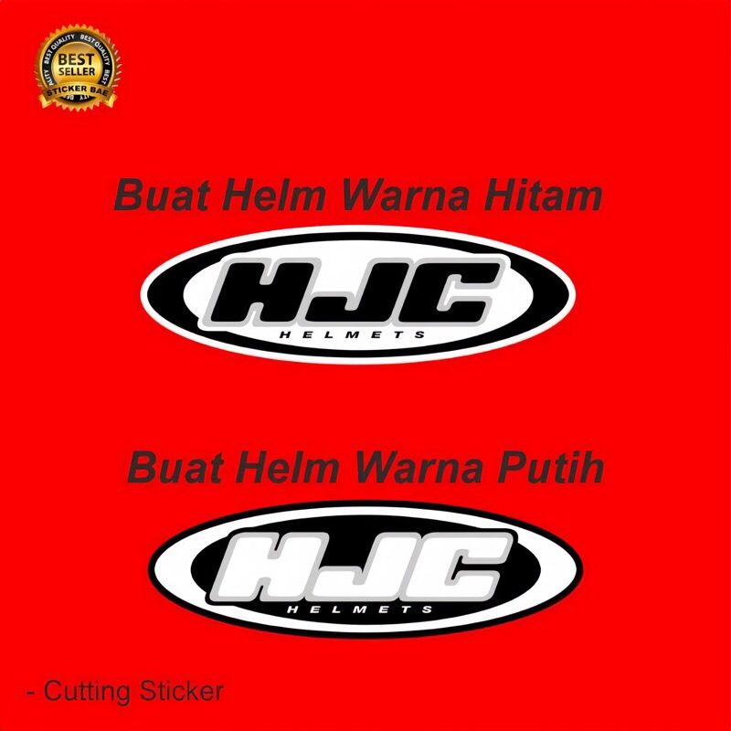 Jual stiker helm hjc logo cutting stiker helm fullface dan halfface ...