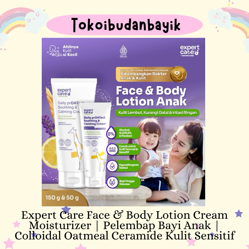 Jual Expert Care Face & Body Lotion Cream Moisturizer | Pelembap Bayi ...