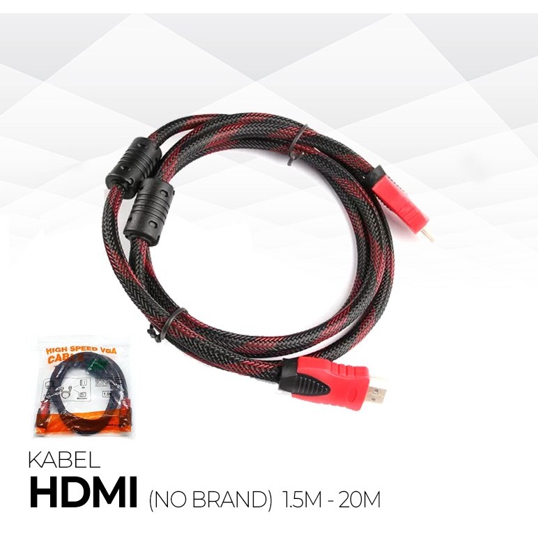 Jual kabel hdmi jaring no brand hdmi serat projector proyektor Kabel ...