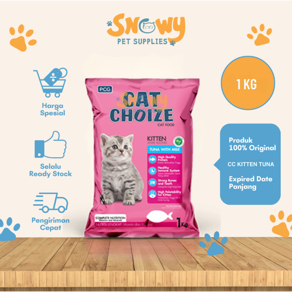 Jual CAT CHOIZE KITTEN 1 KG FRESHPACK- FOR CAT FOOD | Shopee Indonesia