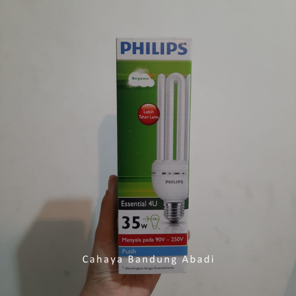 Jual Lampu Philips Essential 4U 35W 35 Watt Putih Cool Daylight 6500K E27 | Shopee Indonesia