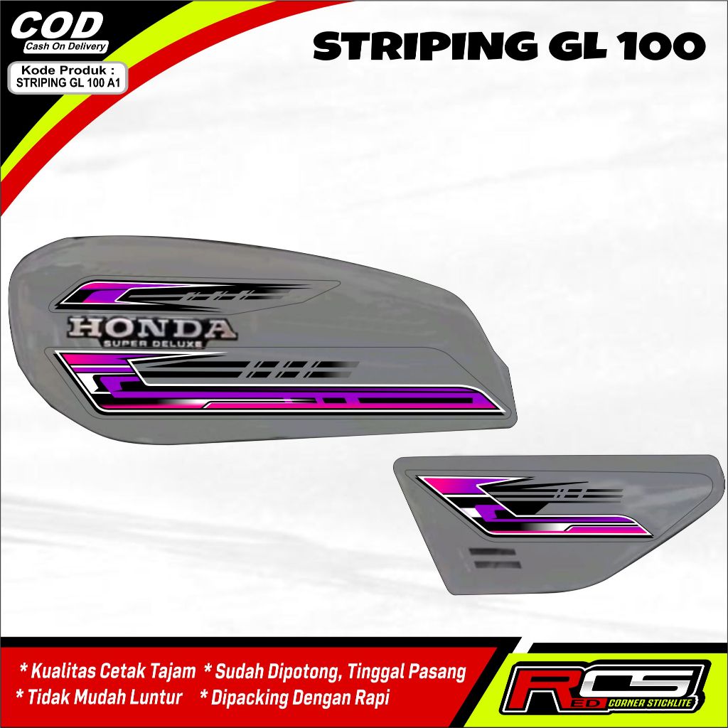 Jual striping GL 100 simpel minimalis, COD all STRIPING GL 100 SIMPEL | Shopee Indonesia