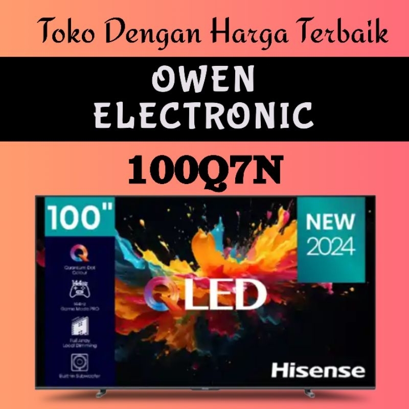 Jual HISENSE 100 INCH 4K QLED UHD SMART TV 100Q7N | Shopee Indonesia