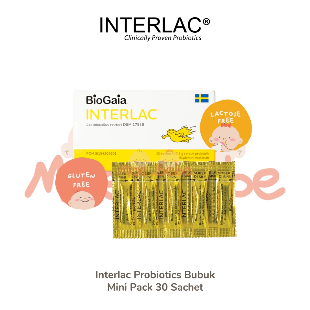 Jual Interlac Probiotics Probiotik Bubuk Mini Pack Suplemen Kesehatan ...