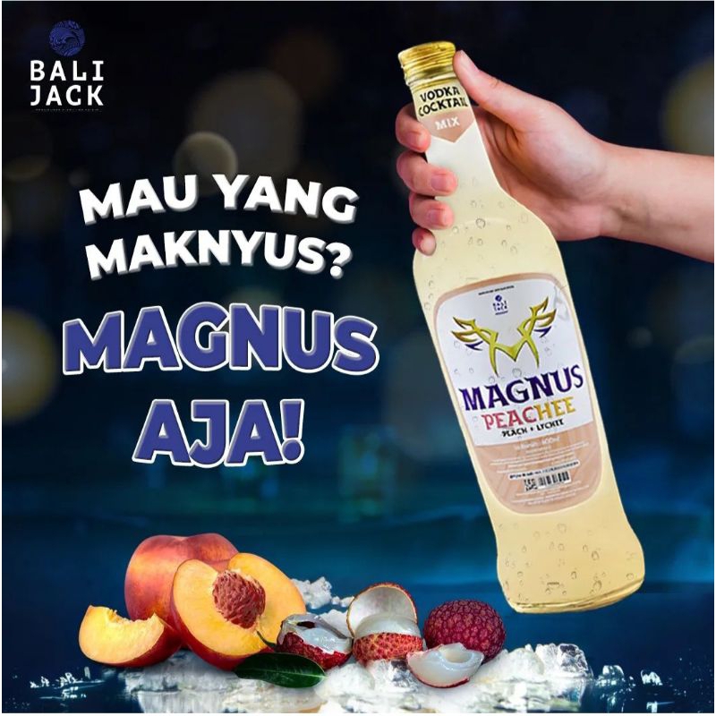 Jual Magnus VodkaMix Peach Lychee 600ml | Shopee Indonesia