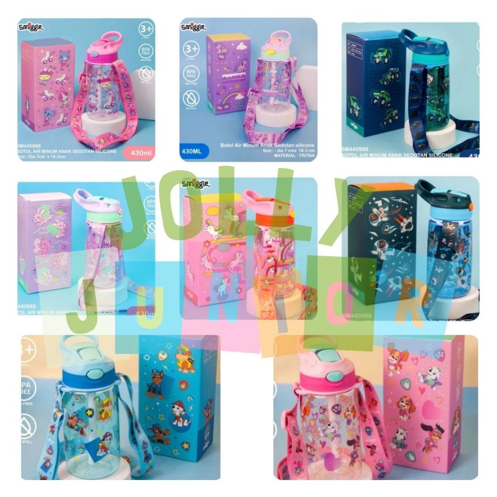 Jual BOTOL SEDOTAN SMIGGLE KARAKTER ANAK BPA-FREE 430ML | Shopee Indonesia