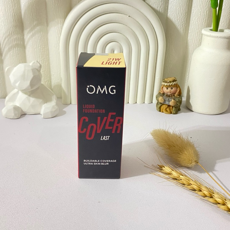Jual OMG Liquid Foundation Cover Last Shade 21W Light | Shopee Indonesia