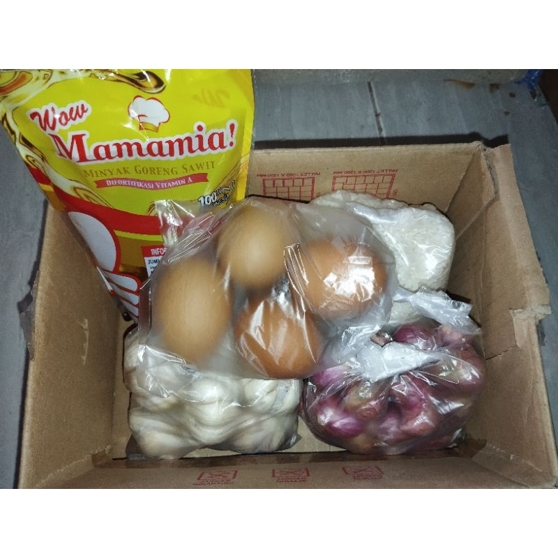Jual PAKET HAMPERS SEMBAKO 2KG (MINYAK+BERAS+BAPUT+BAMER+TELUR ...