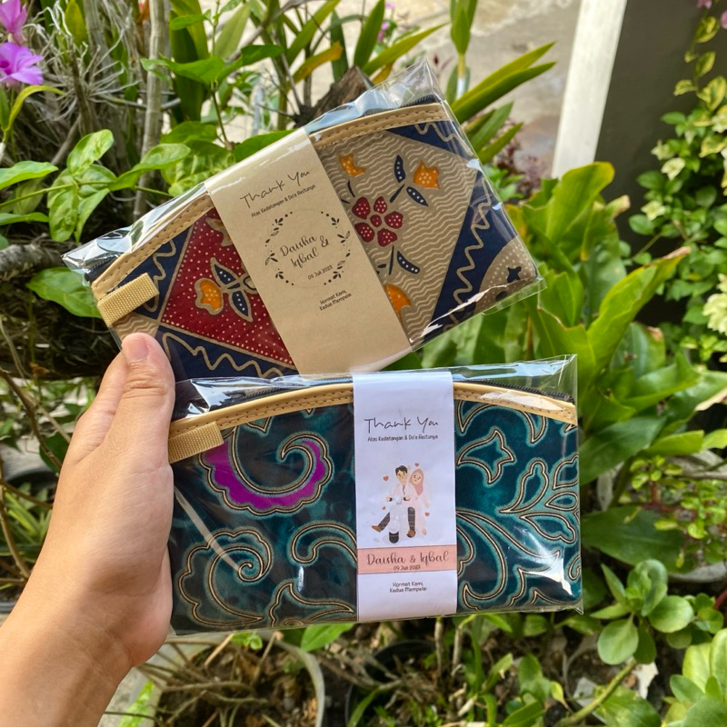 Jual PAKET HEMAT 100 BIJI SOUVENIR PERNIKAHAN POUCH BATIK KHAS JOGJA 16 X 10 CM SOUVENIR DOMPET ...