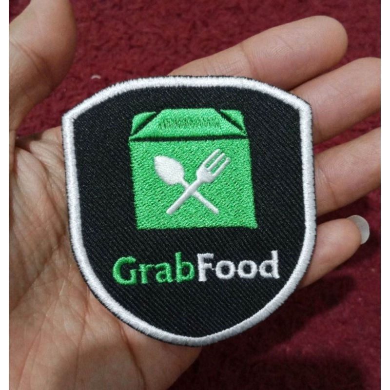 Jual Logo Emblem Grab Food Go Food Grab Kecil Bordir komputer | Shopee ...