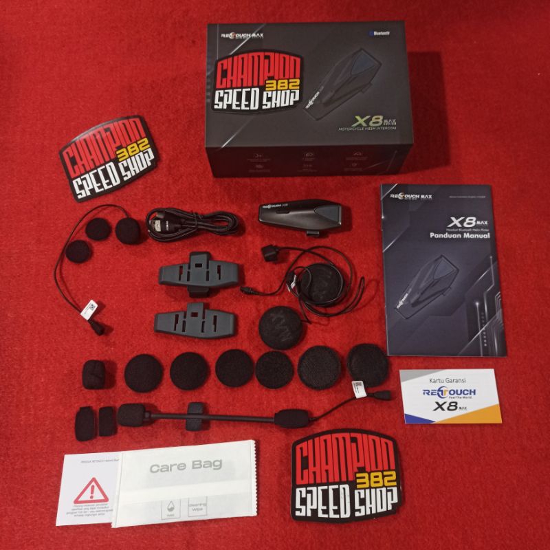Jual Motorcycle Mesh Intercom Interkom Helm ReTouch X8 Max Series ...