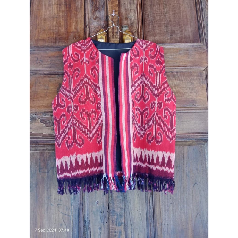 Jual Rompi Tenun/Rompi Tenun motif Dayak/Rompi Dayak | Shopee Indonesia