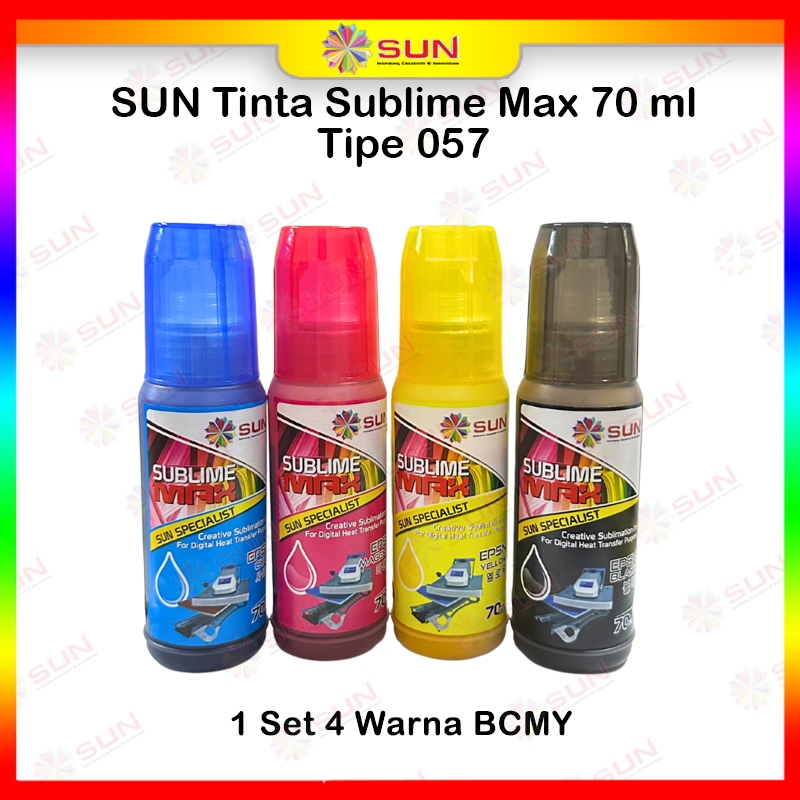 Jual Tinta Epson Sublim 003 / 001 / 664 - SUN Sublime Max 70 ml ...