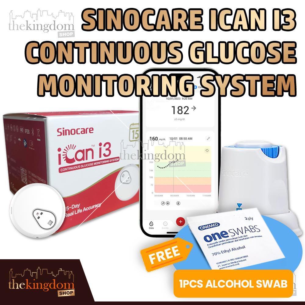 Jual Sinocare iCan i3 Continuous Glucose Monitoring CGM System Alat Cek ...