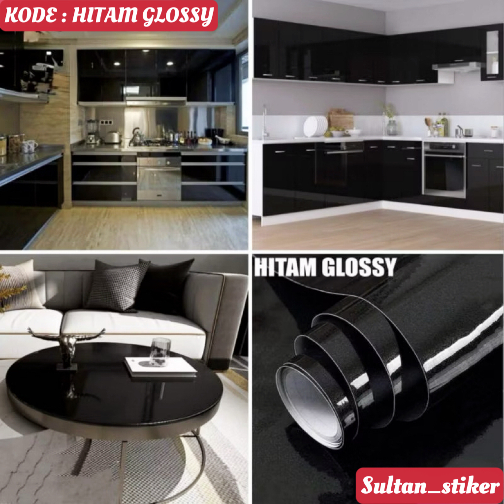 Jual Sultan stiker glossy meja lemari sticker pintu rak eksotik elit ...