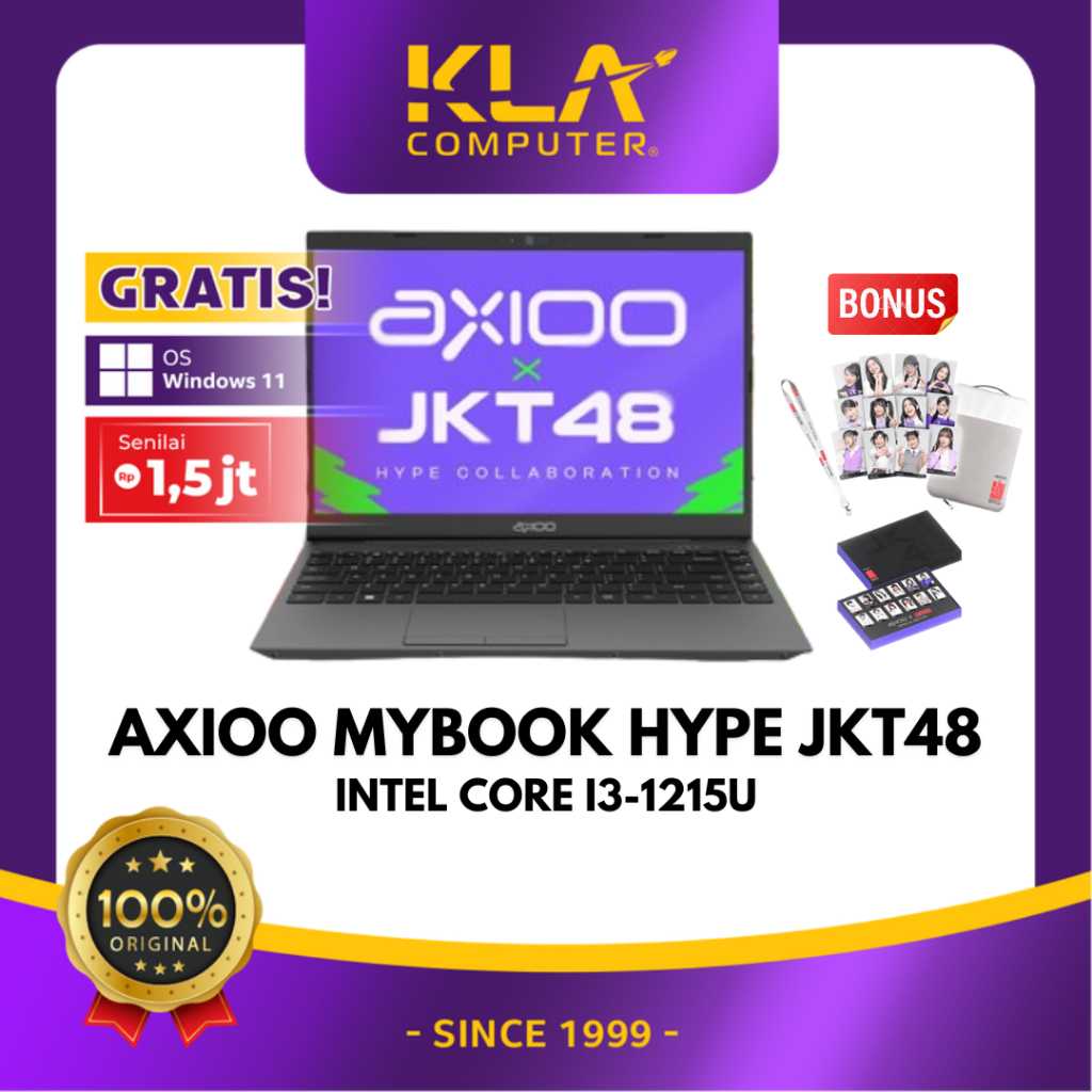 Jual AXIOO MYBOOK Hype JKT48 Laptop Special Edition Intel Core i3 1215U 16GB 512GB FHD IPS W11 ...