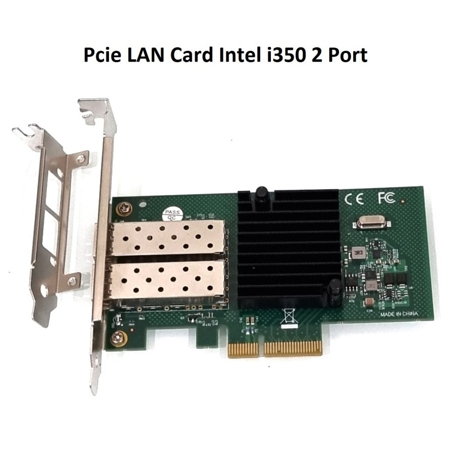 Jual Lan Card Intel i350 SFP 4 Port Gigabit PCIE Ethernet Server Adapter - Lan 2 Port | Shopee ...