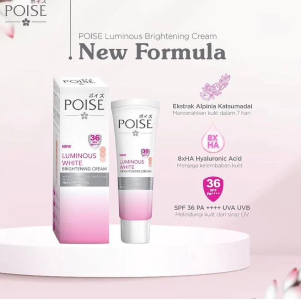 Jual STARTLUX Poise Luminous white brightening cream SPF36+++ 20g/Non ...