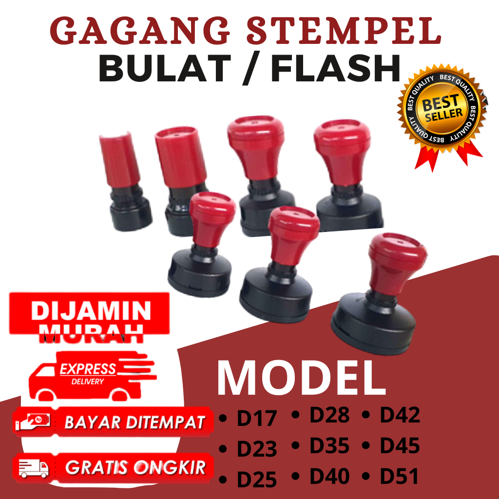 Jual Gagang Stempel Flash Bulat | Shopee Indonesia
