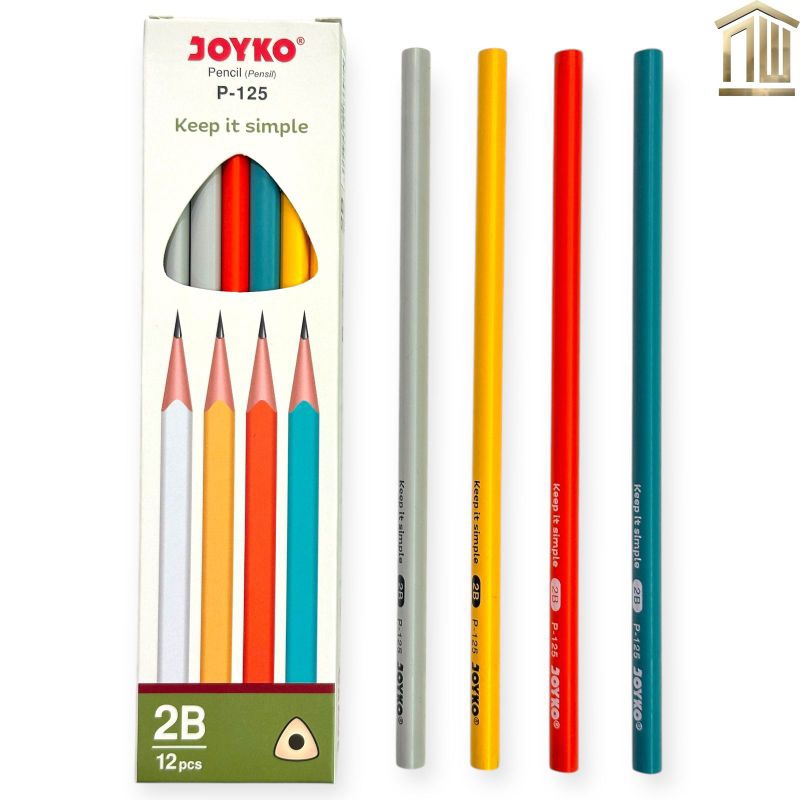 Jual Pensil 2B Joyko Batang Segitiga P-125 (12 Pcs) | Shopee Indonesia