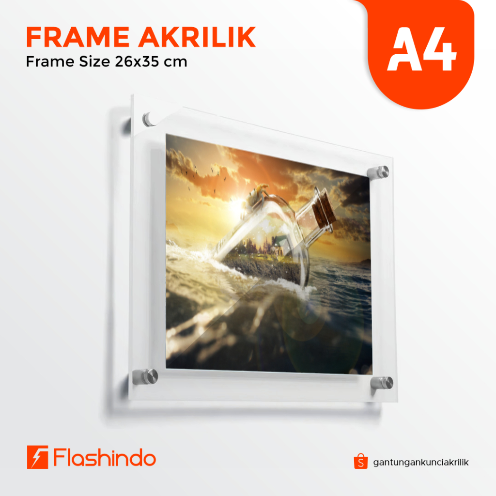 Jual Bingkai Frame Akrilik Dinding / Frame Display Akrilik Foto ...