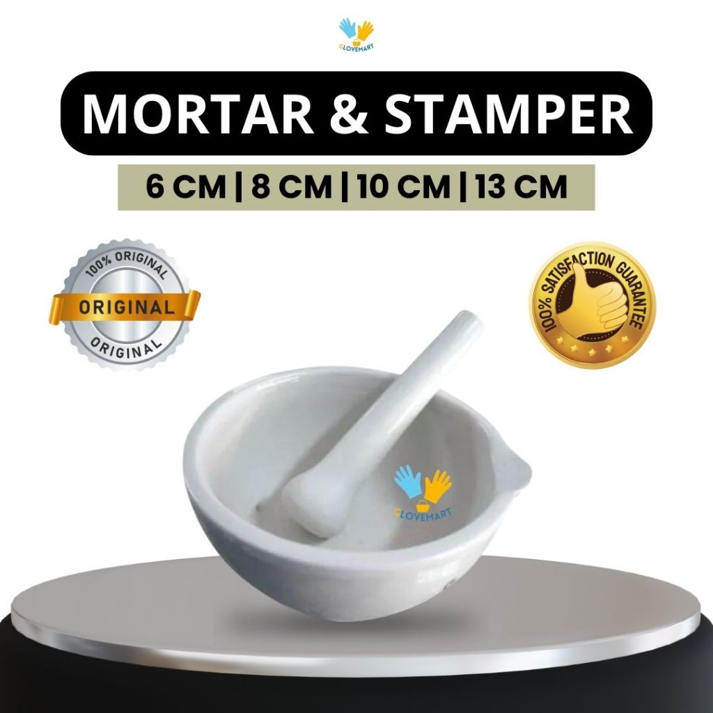 Jual Mortar dan Stamper / Pestle Lumpang Alat Penumbuk Obat / Mortar ...