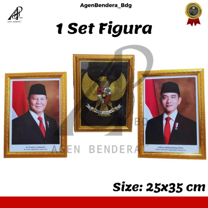 Jual Foto/Poster Bingkai Pigura Presiden & Wakil Presiden Probowo ...