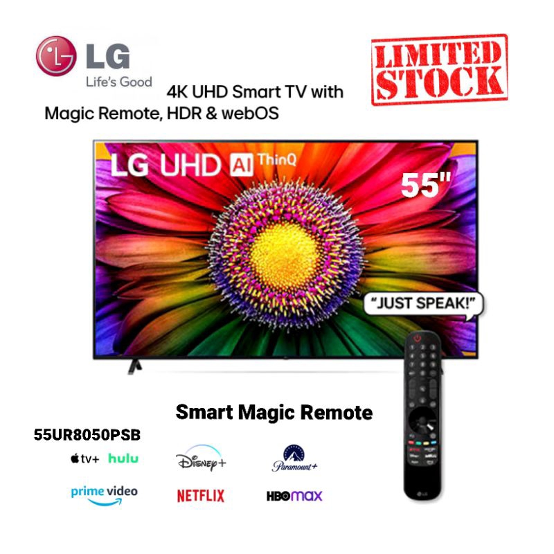 Jual TERMURAH LG Real 4K UHD 55 Inch - Smart TV ThinQ AI 55UR8050PSB ...