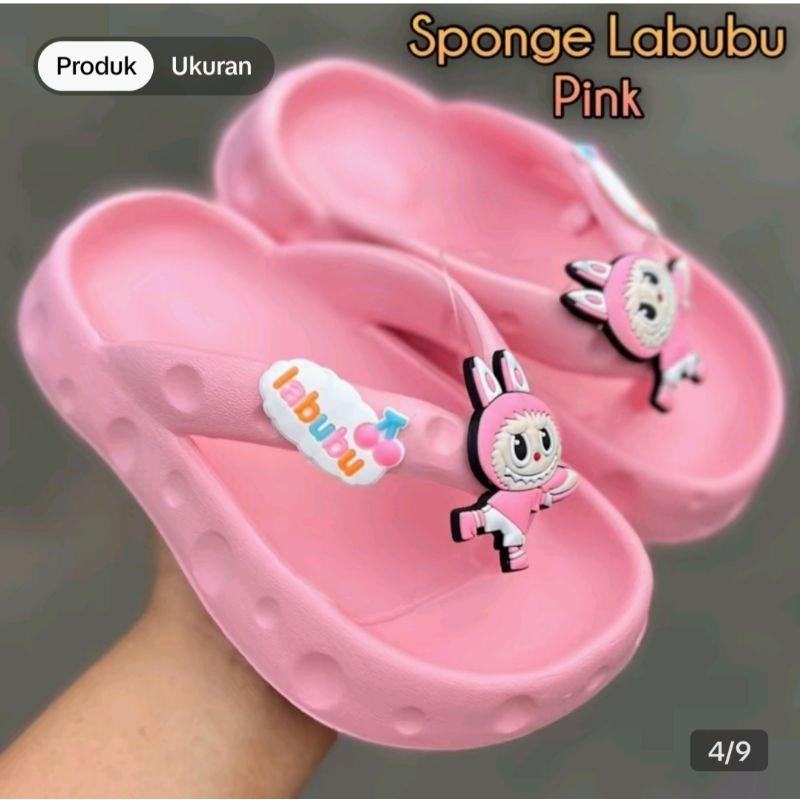 Jual SANDAL JEPIT ANAK LABUBU SPONGECEWEK COWOK | Shopee Indonesia