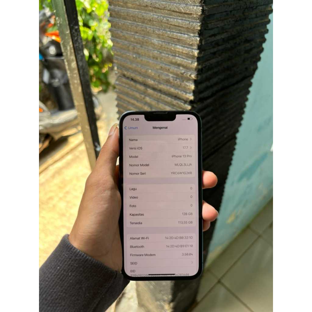 Jual Handphone Second IP 13PRO 128 GB Tinggal pake semua aman PAYMENT ...