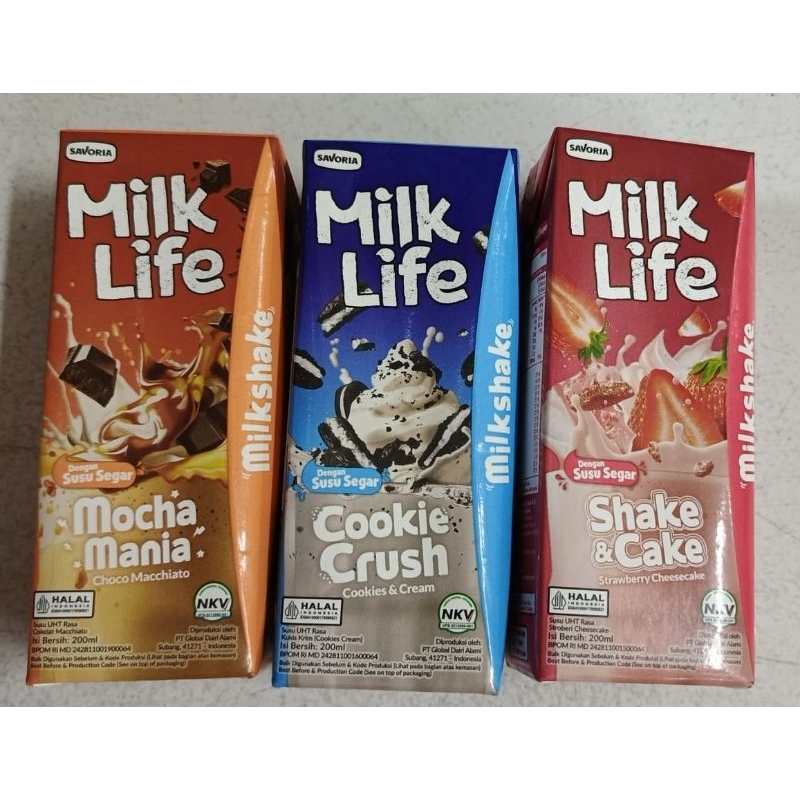 Jual Milklife UHT Milkshake 200ml - Tetrapack | Shopee Indonesia