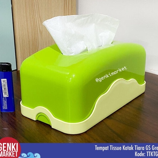 Jual TREND AWAL TAHUN Tempat Tissue Kotak Tiara GS Green Genki Market ...