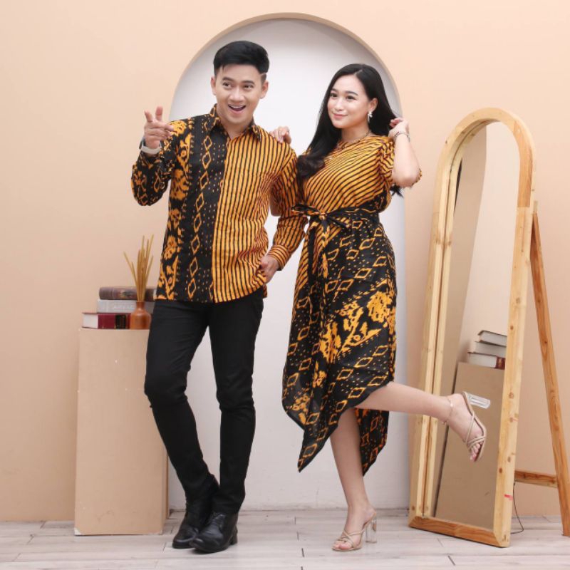 Jual COUPLE AURORA TORAJA SONGKET COUPLE TENUN BATIK LIMA PUTRA DRESS ...