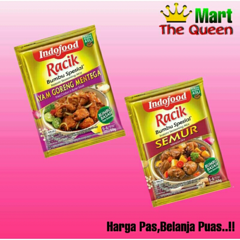 Jual INDOFOOD RACIK 50gr Ayam Goreng Mentega/Special Semur | Shopee ...