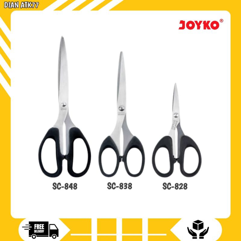 Jual Gunting Joyko Scissor 848/838/828 Harga 1 PCS | Shopee Indonesia