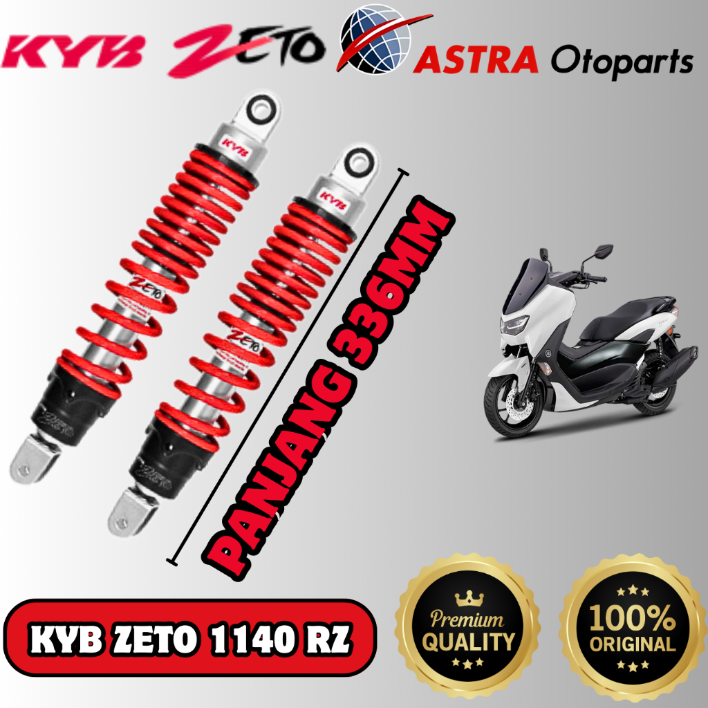 Jual SHOCKBREAKER SHOCK BELAKANG MOTOR NMAX N MAX N-MAX KYB ZETO KAYABA ZETO ORIGINAL | Shopee ...