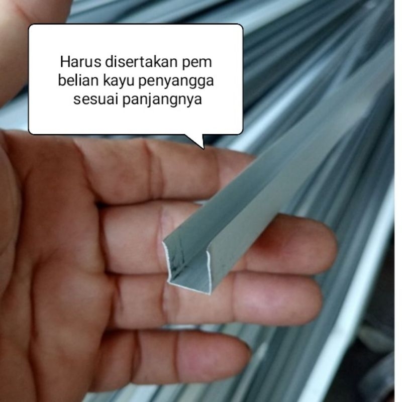 Jual Lis U Aluminium 9mm | Shopee Indonesia